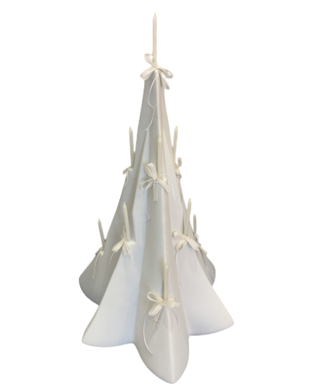 copy of albero natale in gres con candeline tortora